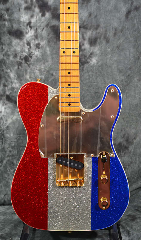 Fender Buck Owens Telecaster Red Silver Blue Sparkle – Mainstagemusic